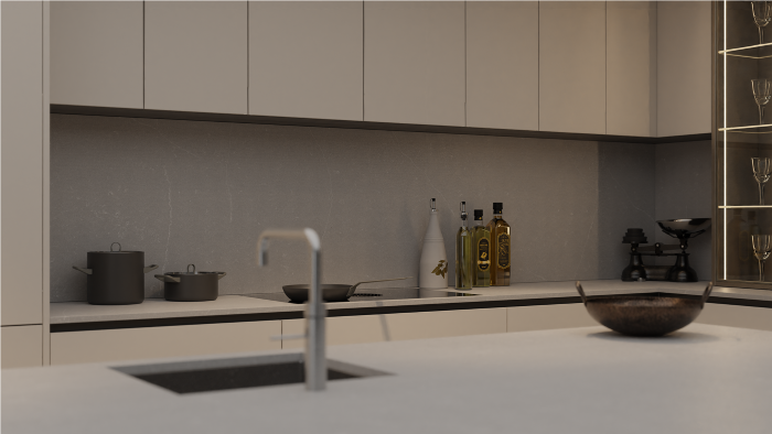 Simply Quartz Desert Silver - Quartz Worktop - Worktop Hub